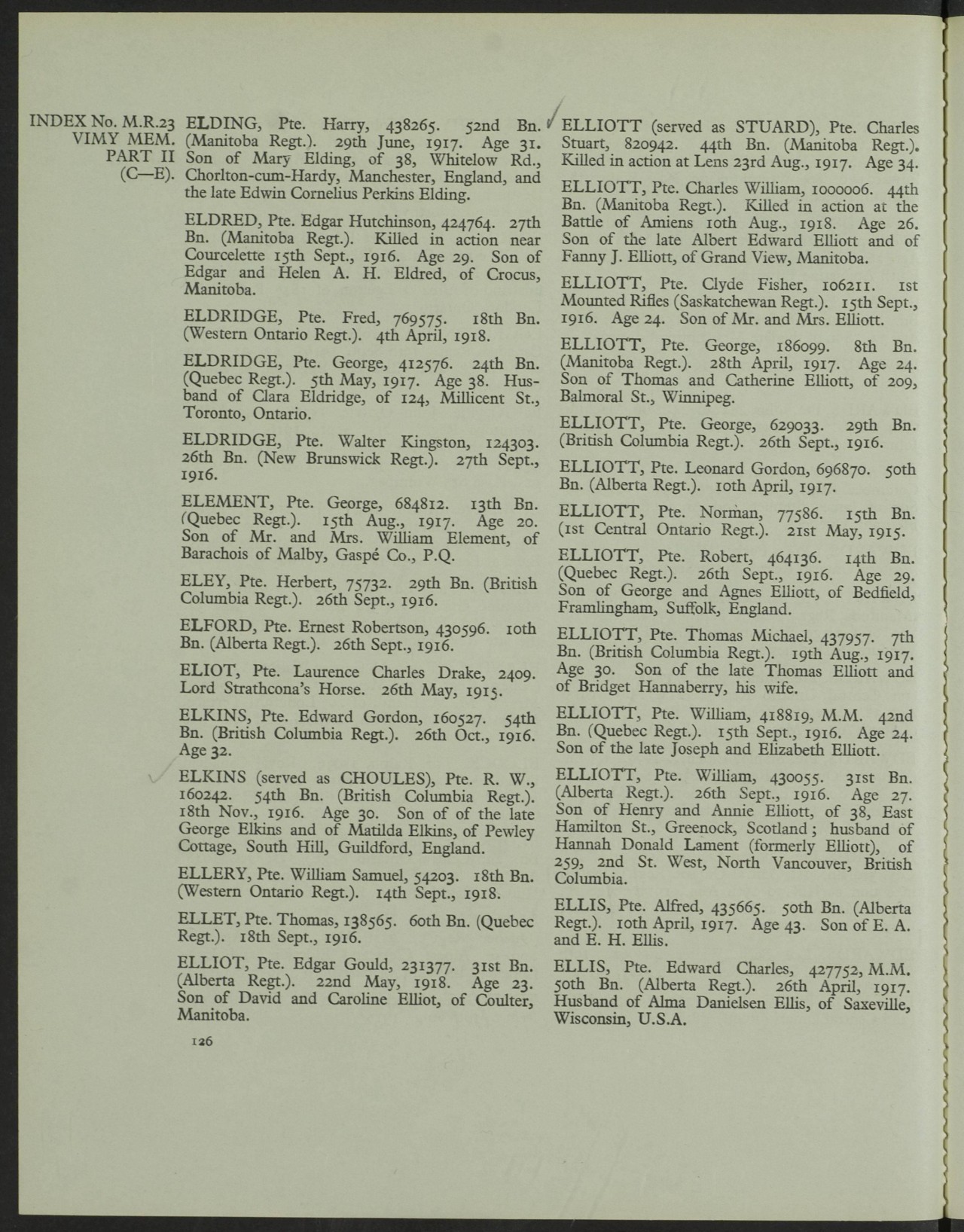 Ellery, William Samuel: Service no. 54203 – History of the 18th ...