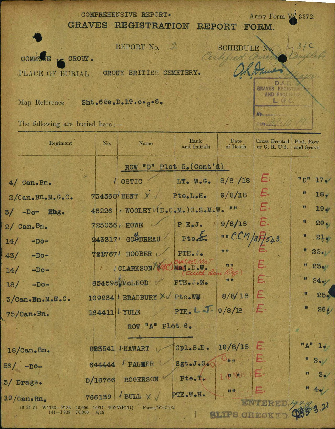 Howarth, Samuel Entwhistle: Service no. 823541 – History of the 18th ...
