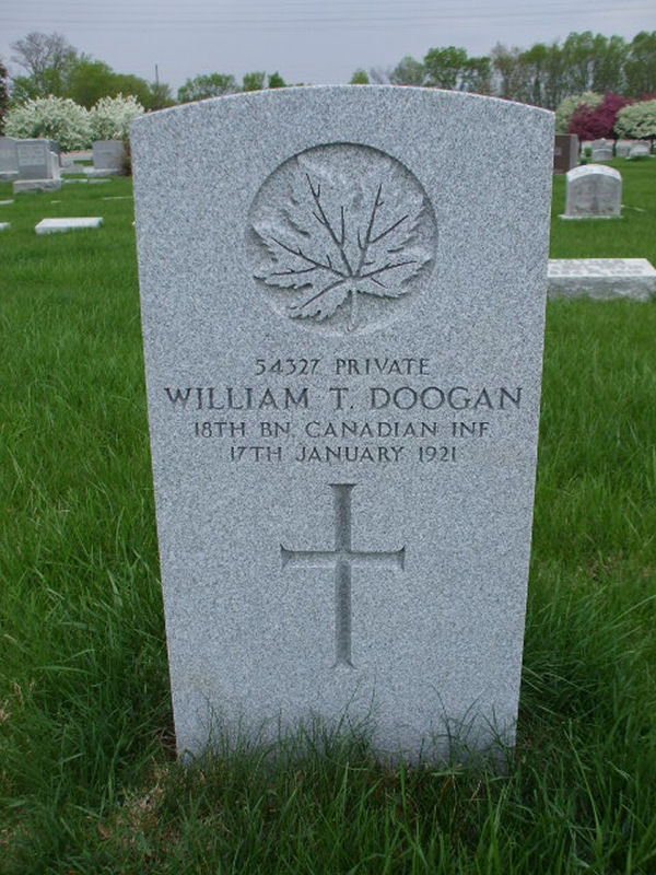 Doogan, William Thomas: Service no. 54327 – History of the 18th ...