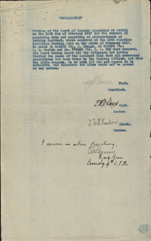 Devlin, William Russell: Service no. 802174 – History of the 18th ...