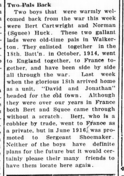 Three “Boys” from Walkerton Through the War – History of the 18th ...