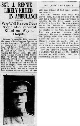 Rennie, Jonathan Woodcock: Service no. 409076 – History of the 18th ...